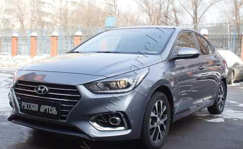 Накладки на пороги дверей Hyundai Solaris 17-20