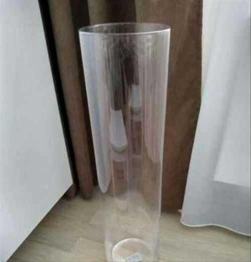 Напольная стеклянная ваза