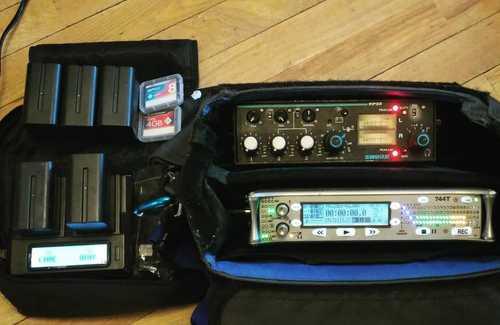 Sound Devices 744T + Shure FP-33 + аксессуары