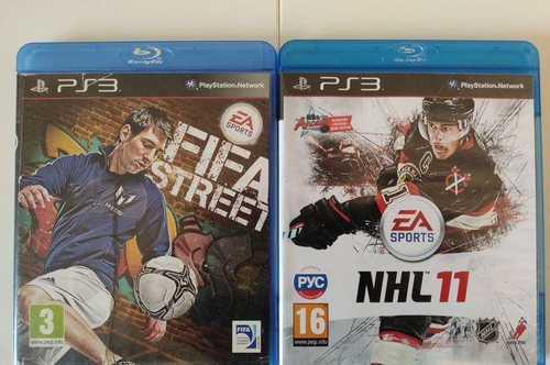 2 Игры для приставки PS3 NHL11 и FifaStreet