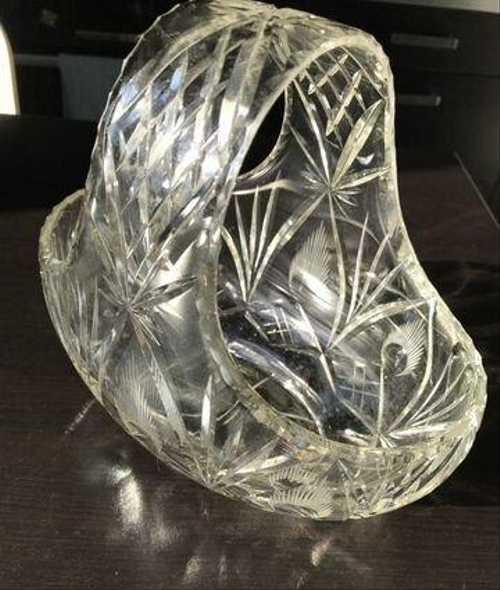 Ваза хрустальная