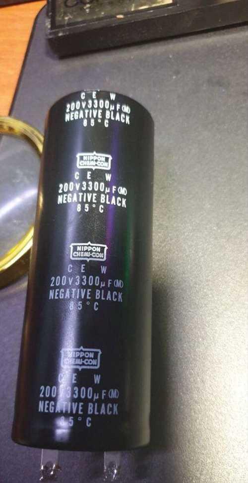 Конденсатор negative black(original) 200v 3300uf