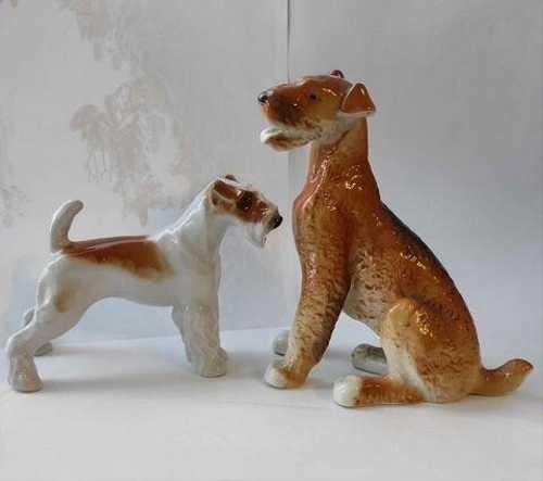 Фарфоровые статуэтки собак лфз