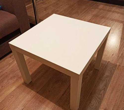 Придиванный столик lack лакк, белый 55x55 см