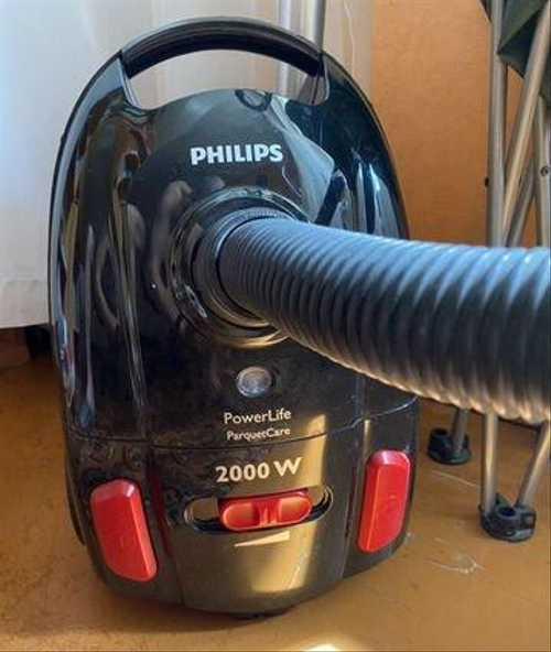 Мешковый пылесос Philips Power life Parquetcare