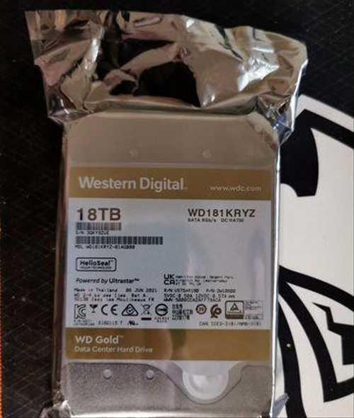 WD Gold WD181kryz 18TB