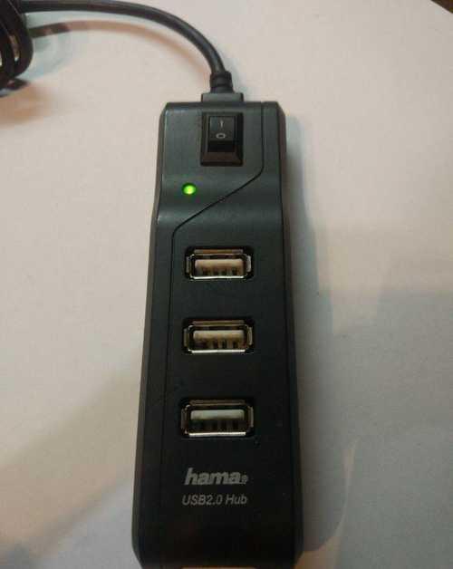 USB-концентратор (USB-хаб) Hama Switch 54590, blac