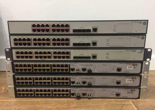 PoE Коммутаторы HP 3COM 16 и 24 порта