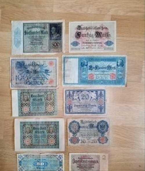 66 банкнот Европа, Азия (есть редкие)