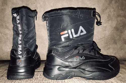 Зимняя обувь Fila новая дутики black-Z