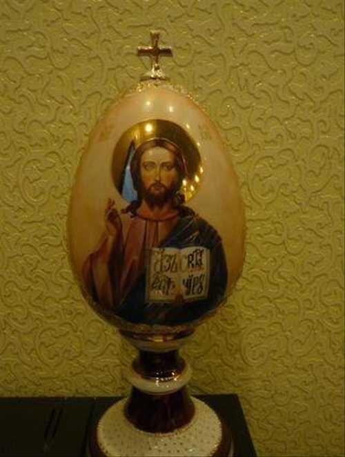 Яйцо "Пасхальное Иисус Христос" большое (фарфор)