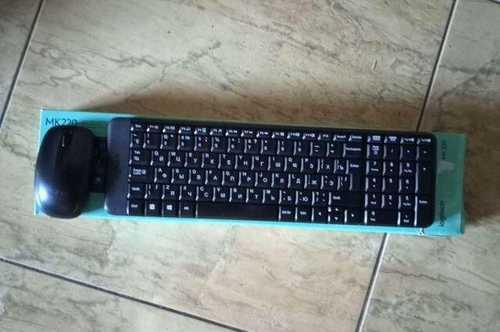Клавиатура + мышь logitech mk220
