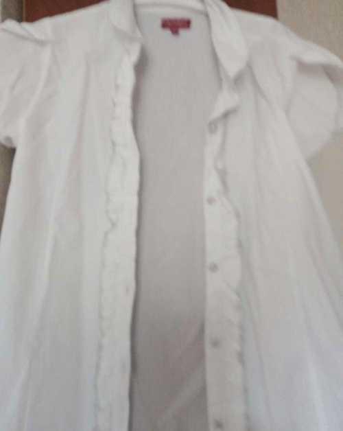 Белая блузка на школьницу