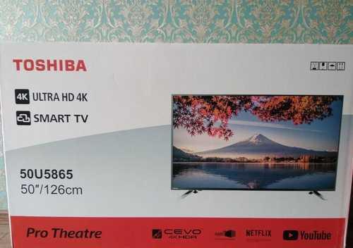 50" новый телевизор toshiba ultra HD 4K