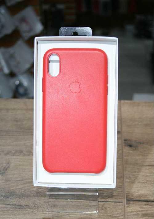 Чехол original Leather case для iPhone XR