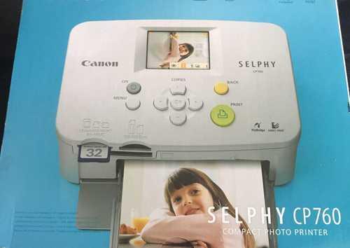 Принтер canon selphy cp760