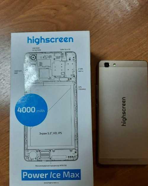 Характеристики 5.3" Смартфон Highscreen Power Ice