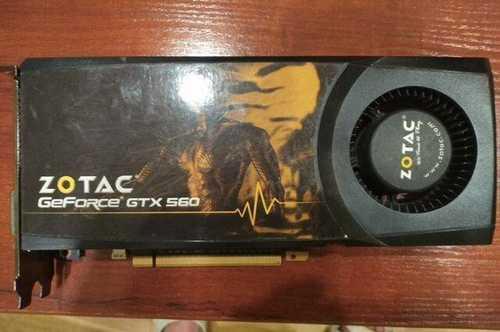 Видеокарта zotac GeForce GTX 560 на запчасти