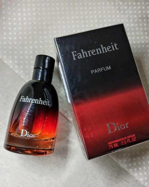 Парфюмированная вода Dior Fahrenheit 75мл новый
