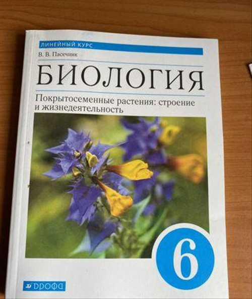 Биология 6 класс учебник пасечник конспект