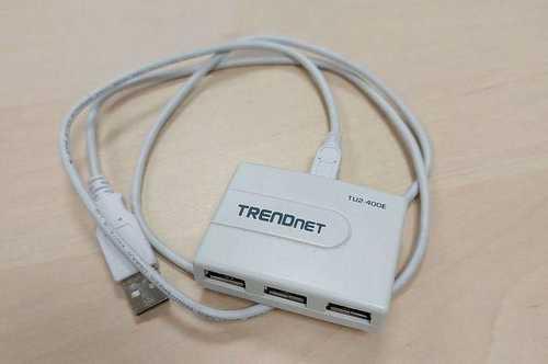 USB хаб с 4 портами - trendnet TU2-400E