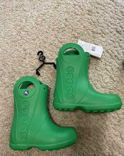 Новые сапоги crocs c11