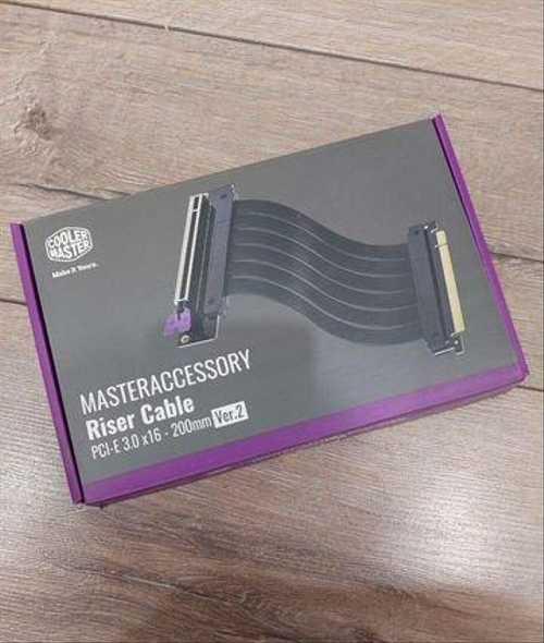 Райзер CoolerMaster PCIe 3.0 x16 Ver. 2