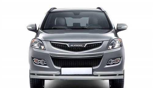 Защита переднего бампера двойная 63/51мм haval H5