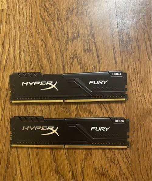 Оперативная память ddr4 Kingstone HyperX Fury Blac