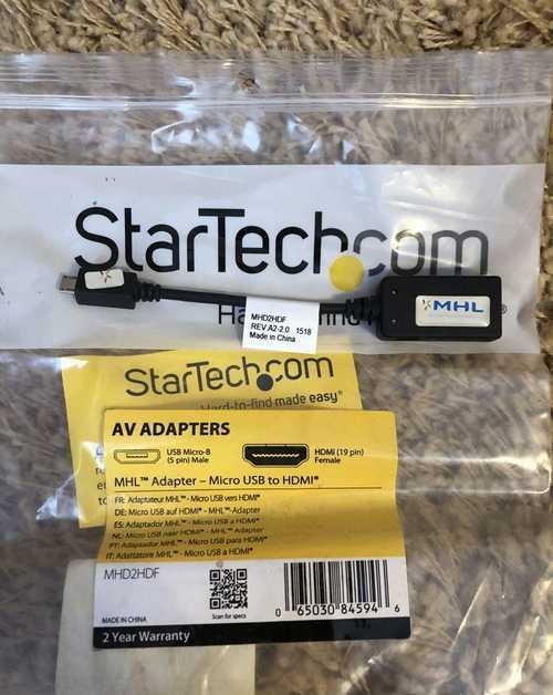 Microusb - hdmi кабель/адаптер Startech.MNL.Новый