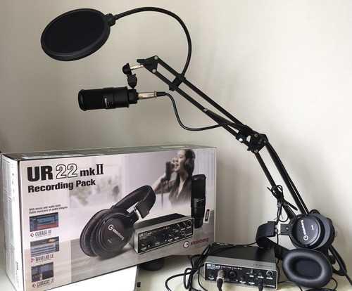 Steinberg UR22MKll USB Recording pack + стойка