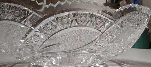 Антикварная хрустальная ваза, 70-е годы