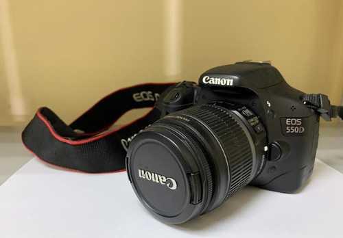 Зеркальный фотоаппарат Cannon eos 550D