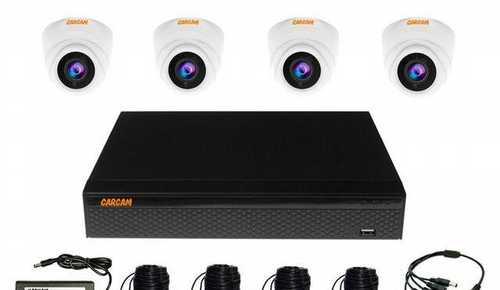 Готовый комплект видеонаблюдения carcam video KIT 5M-4 4 камеры