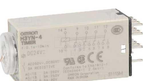 Твердотельный таймер серии H3YN, контакты 4PDT