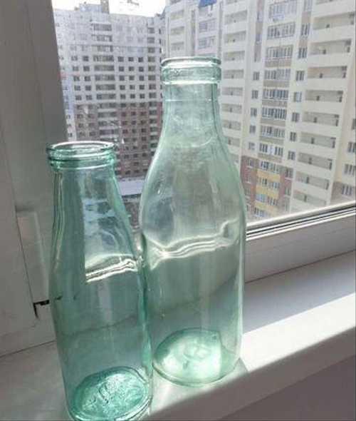 Бутылка стеклянная 0,5 и 1л