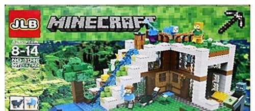 Лего JLB Minecraft "База на водопаде" 807 деталей