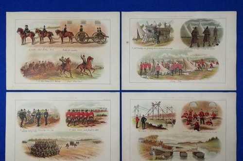 1889 год, Жизнь Британской армии, хромолитографии