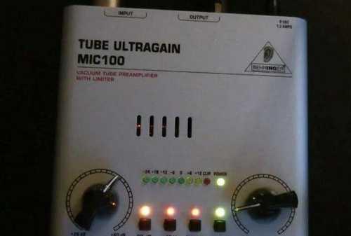 Behringer tube ultragain MIC100