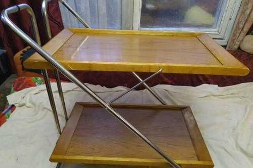 Сервировочный стол на колесах складной СССР
