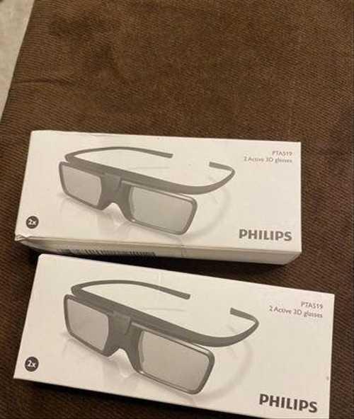 Новые Philips PTA519 2 Active 3D glasses