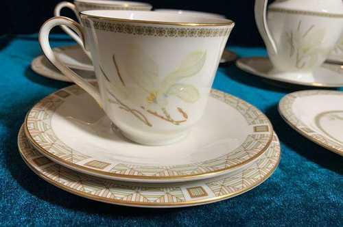 Чайный сервиз 4 пер Royal Doulton 1978г White Nile