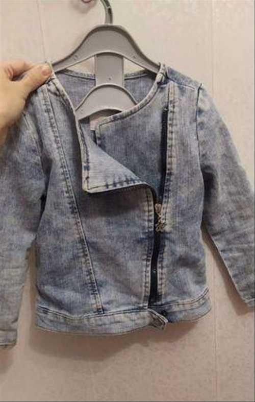 Джинсовая куртка-косуха р. 98