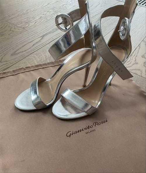 Босоножки Gianvito Rossi Portofino метализированны