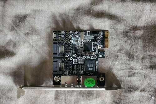 Контроллер SATA x2 esata x2 pci-e x1