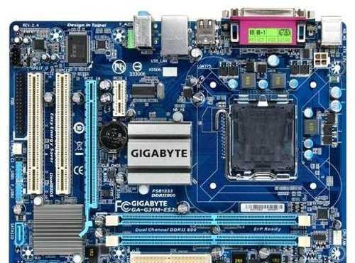 Сокет775 gigabyte GA-G31M-ES2L