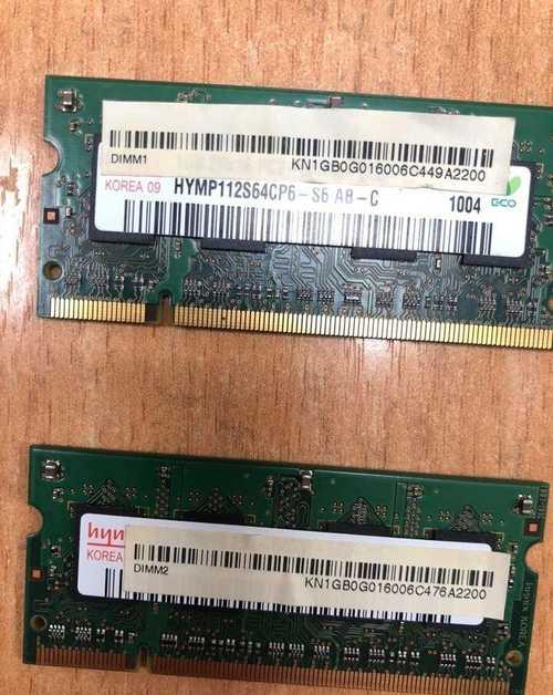 Оперативная память Hynix DDR2 hymp112S64CP6 1Гб