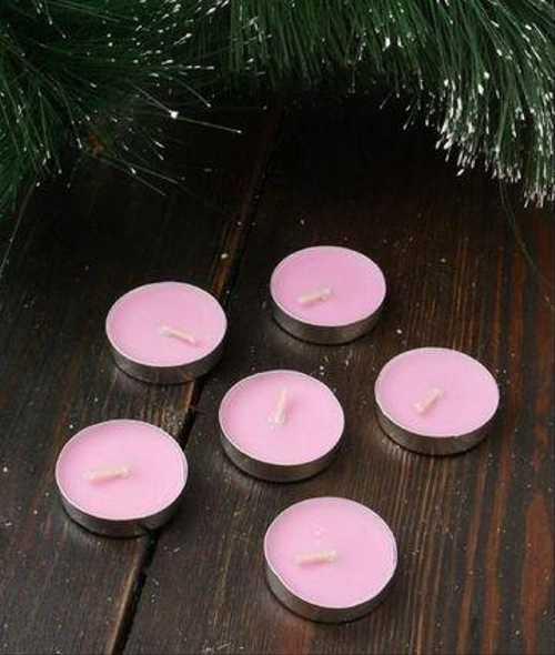 Ароматические свечи - вишня/ярко-розовый, 30 шт
