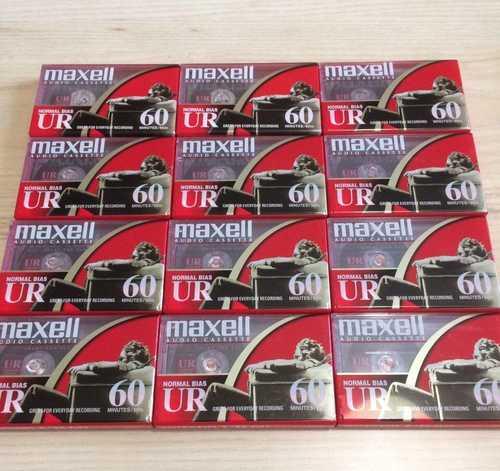 Аудиокассеты Maxell UR 60 новые в упаковке
