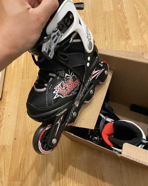 Детские универсальные ролики Rollerblade + защита